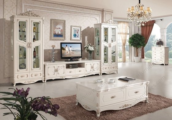 Modern Furniture Solid Wood Glass Cabinet Tv Stand TV 662