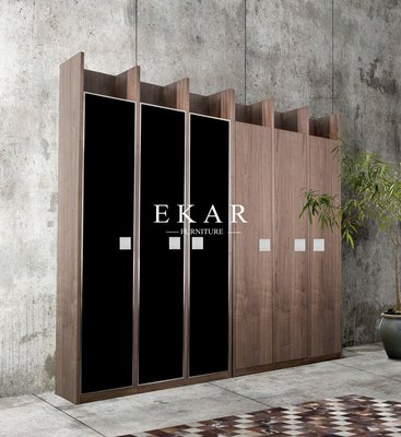Latest Furniture Wooden With Glass Doors Models Bookcase European Style  KSL-BK006/7