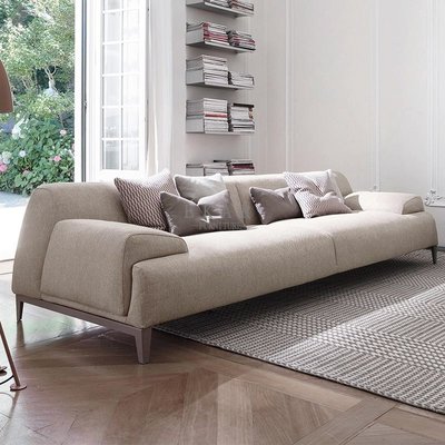 New Design Fashion Modern Italy Fabric Big 3 Seater Sofa
