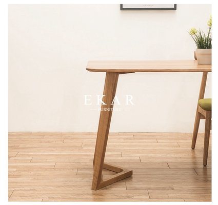 Latest Designs Solid Wood Furniture White Oak Dining Table