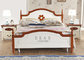 Latest European Mediterranean Style Bedroom Furniture Ivory Wood Double Bed Designs