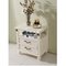 classic white nightstand with 2 drawers bedsides table