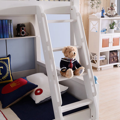 Double bed with guardrail Double-deck Children Bed