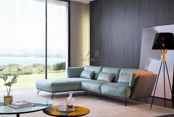 Relax Modern L Shape Living Room Furniture Set Sofa