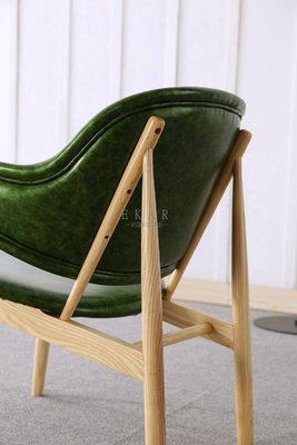 Green Leather Living Room Furniture Relax Chair