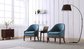 Fabric Leisure Wood Armchair Living Room Chair