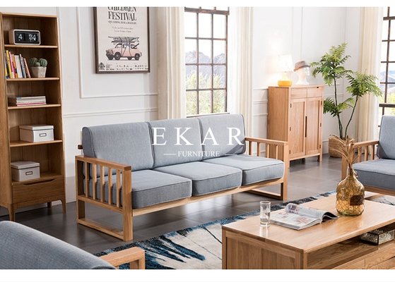 Northern Europe Solid Wood Frame With Seating Cushion Modern Furniture Sofa