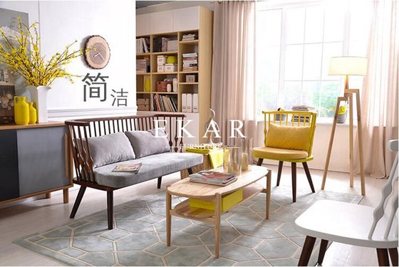 Italy Modern Designs Wooden Fabric New Model Corner Sofa