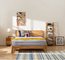 European Replica Furniture Oak Solid Wood Simple King Size Bed 