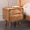 Bedside Table Bedroom Furniture White Oak Nightstand With Drawer