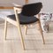 For Home Hotel Furniture Black Leather Wooden Wood Chair Restaurant Dining FL-F086