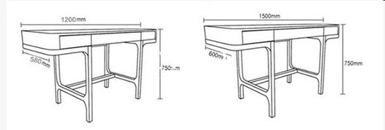 Modern Simple Computer Desk Mdf Wood Desktop White Study Table