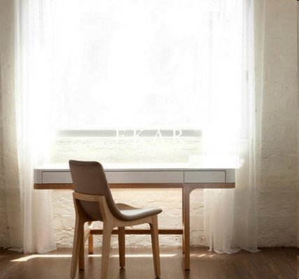 Modern Simple Computer Desk Mdf Wood Desktop White Study Table