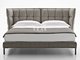 Modern Design Soft Upholstered Fabric Contemporary King Size Bed