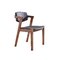 Modern Design Ash Wood Hotel Pu Leather Dining Room Chair