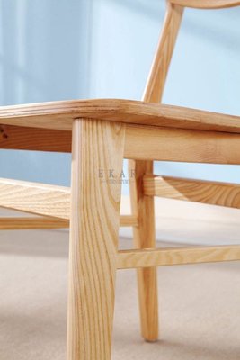 Simple Style Solid Ash Wood Modern Wooden Dining Room Chair