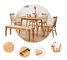 Dining Table Set Designs Solid Oak Wood Italy Modern Furniture