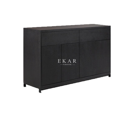 Dining Room Buffet Black Wood Cabinet Sideboard Modern