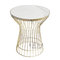 Living Room Furniture Marble Top Side Table Gold